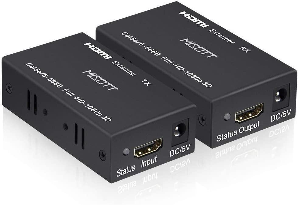 H2121 HDMI Extender, MISOTT 60 Meters HDMI Transmitter and Receiver ...