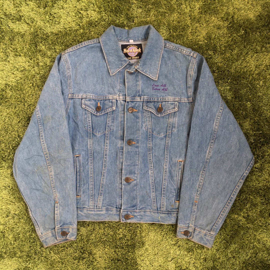 Hard Rock Denim Jacket, Men's Fashion, Coats, Jackets and Outerwear on ...