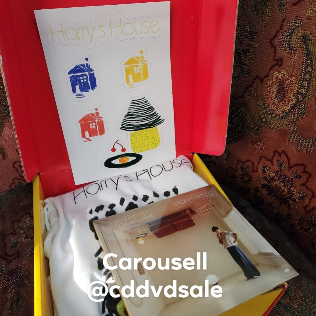 HARRY STYLES HARRY'S HOUSE YELLOW BOX TSHIRT CD STICKERS MERCH SHIRT ...