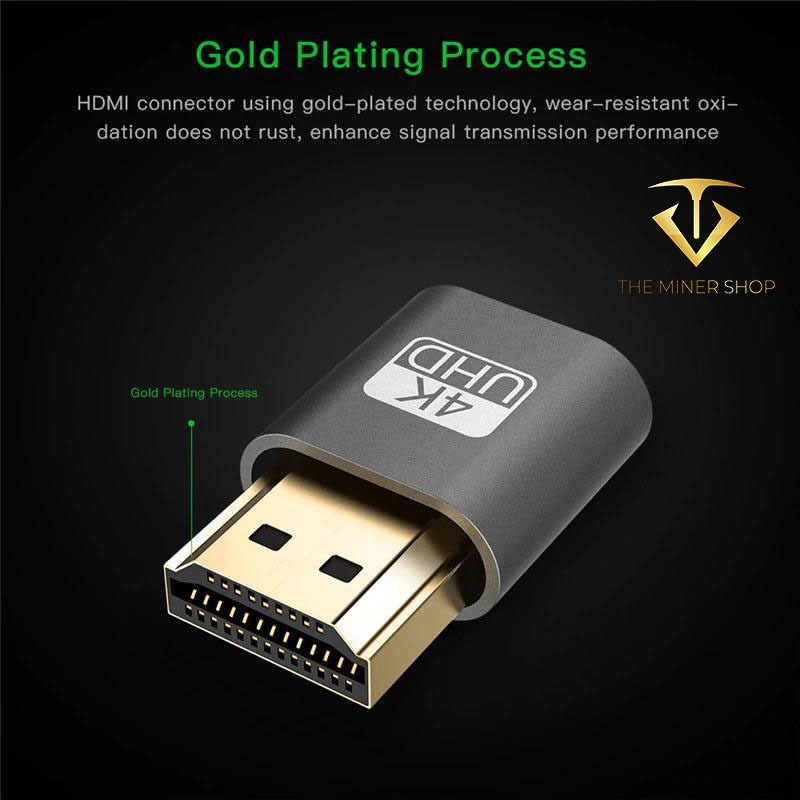 HDMI Dummy Plug Virtual Display Adapter HDMI Dummy Plug 4K for mining ...