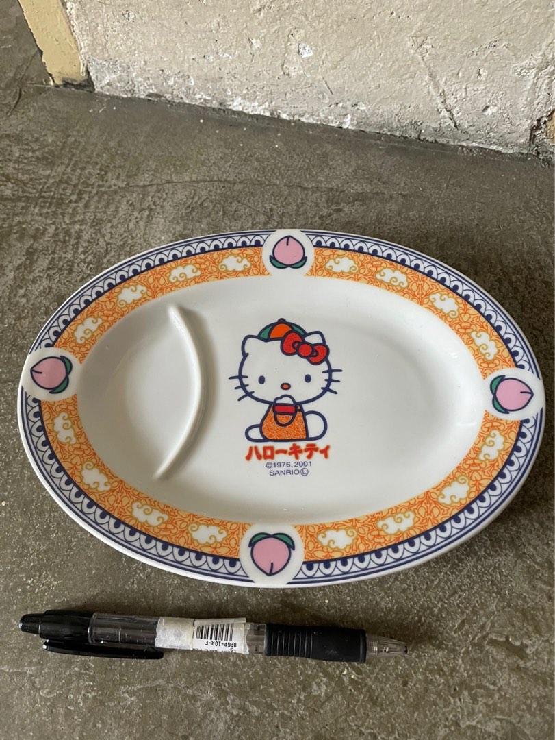 Hello kitty ceramic dim sum plate, Furniture & Home Living, Kitchenware ...