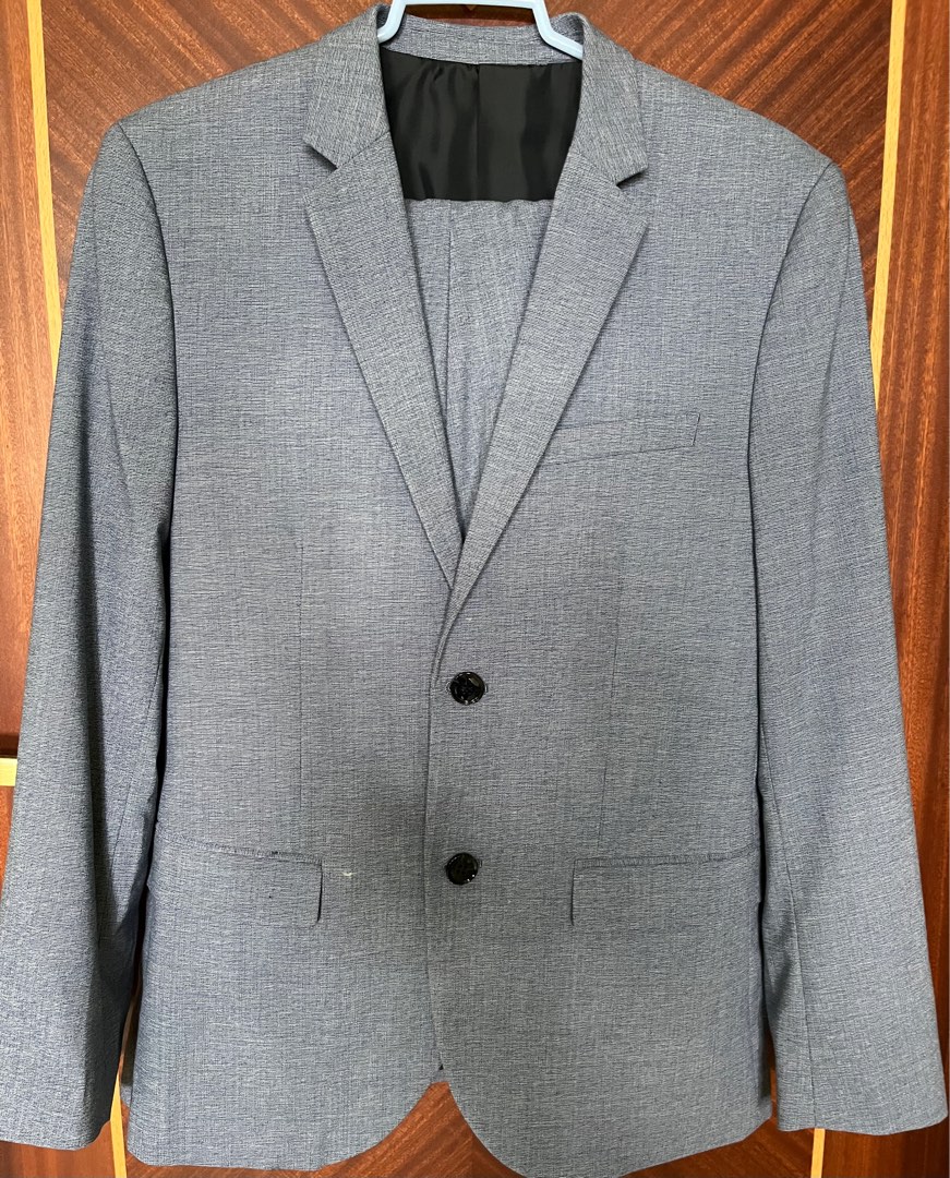 H&M formal Suit with matching Pants, Men's Fashion, Coats, Jackets and ...