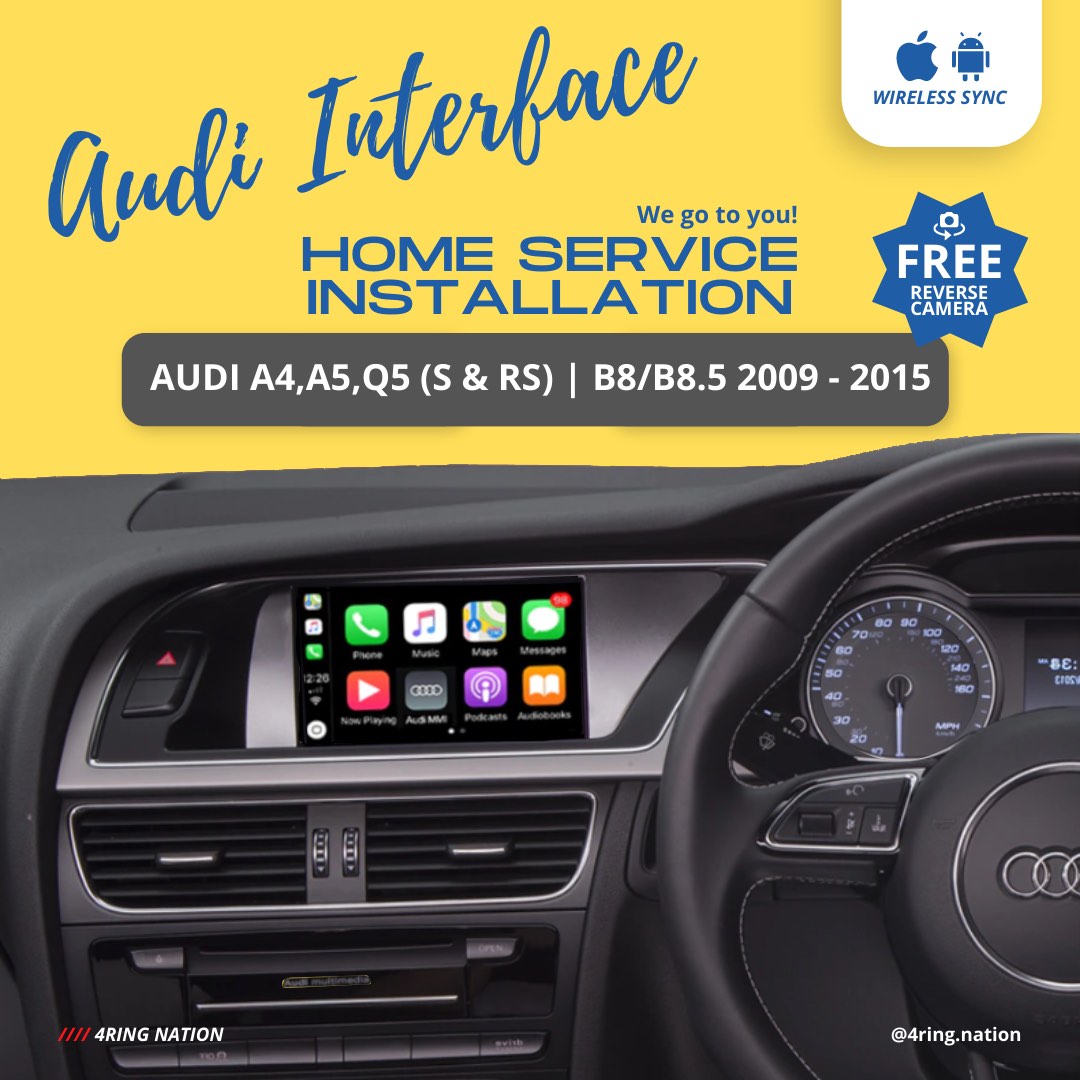Home service installation: AUDI Wireless Carplay & Wireless Android ...
