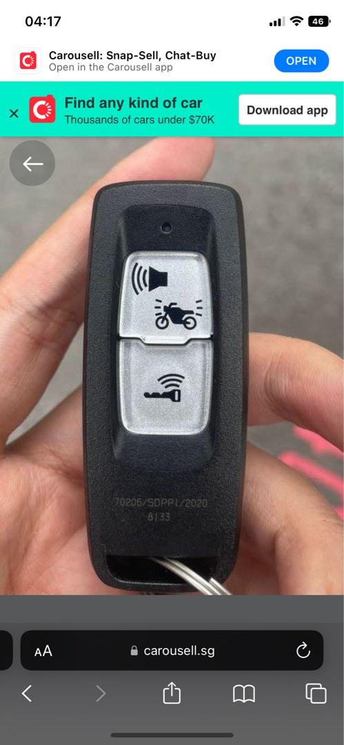 Honda Smart Key Remote ADV 160 / PCX, Motorcycles, Motorcycle ...