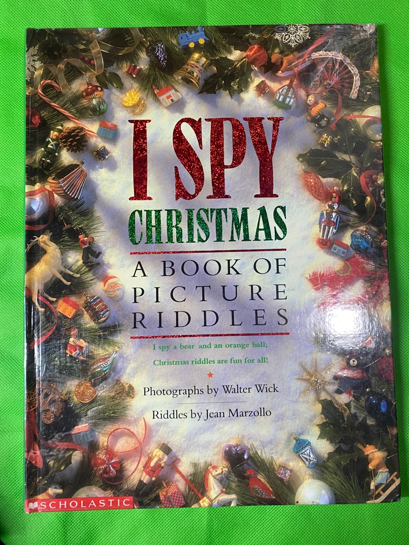 I SPY / CHRISTMAS / A BOOK OF PICTURE RIDDLES / SCHOLASTIC, Hobbies ...