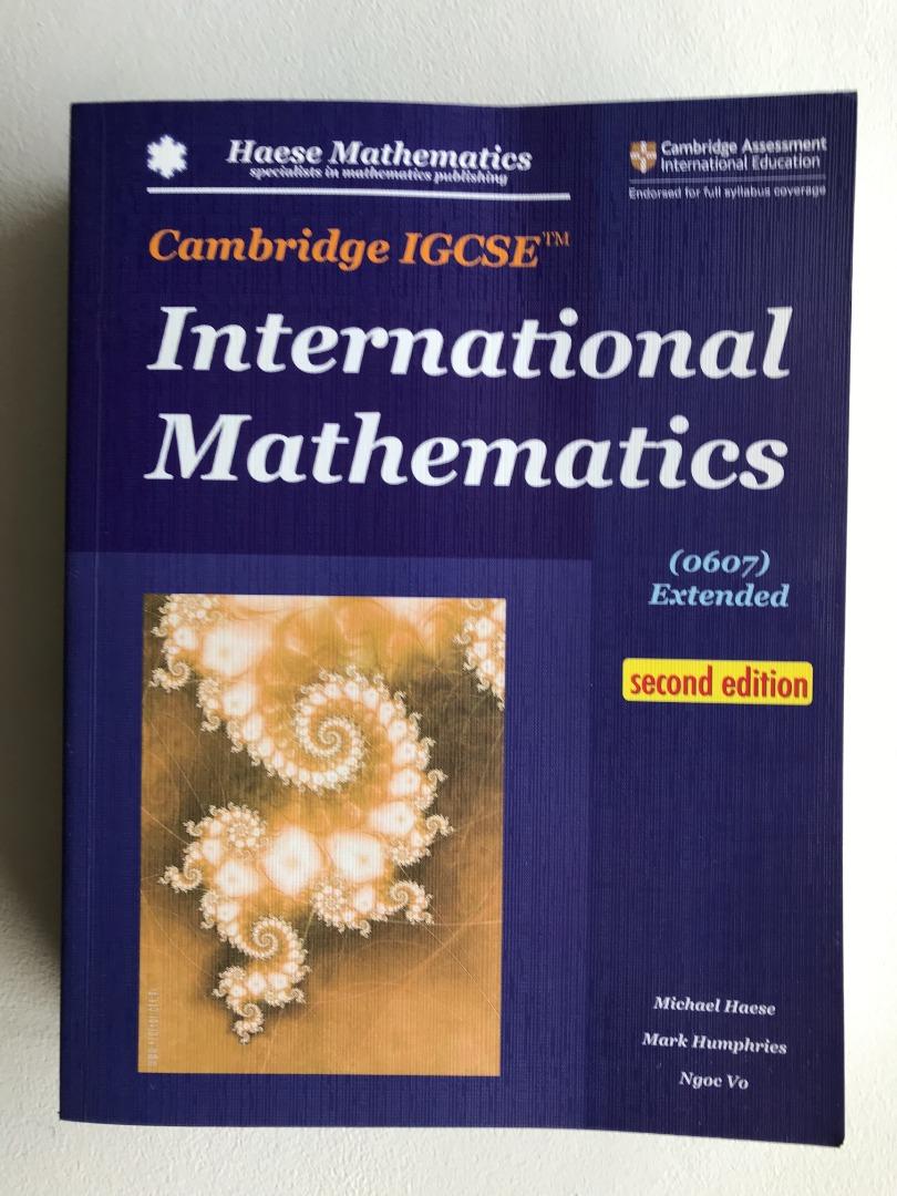 Igcse Cambridge International Mathematics 0607 Extended Hobbies