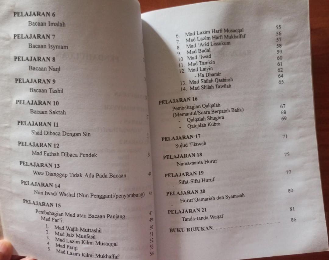 Ilmu Tajwid Quran In Malay, Hobbies & Toys, Books & Magazines, Religion ...