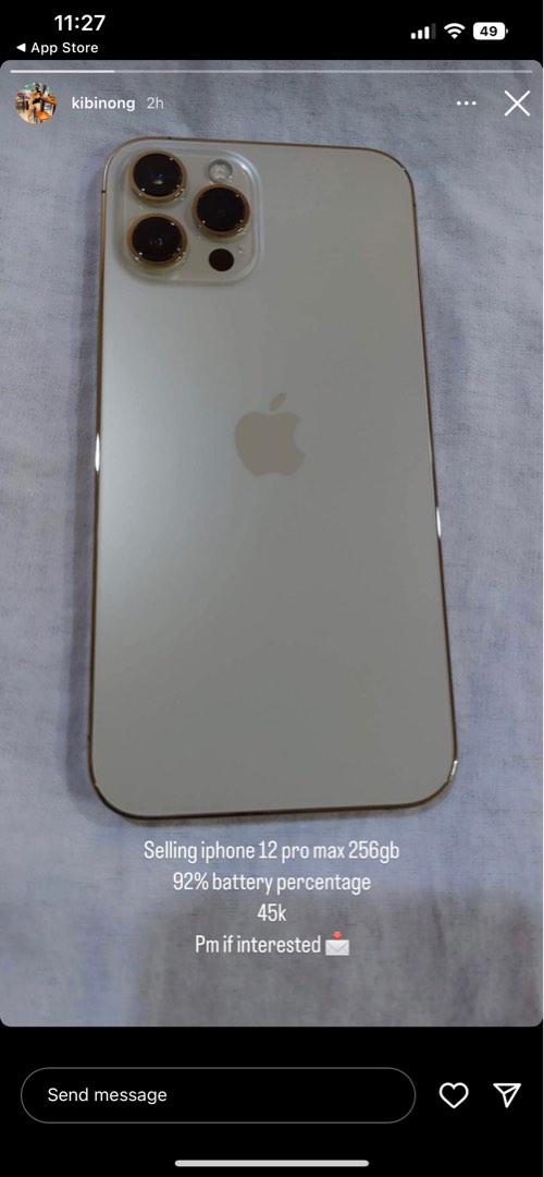 Iphone 12 pro max 256gb, Mobile Phones & Gadgets, Mobile Phones, iPhone ...