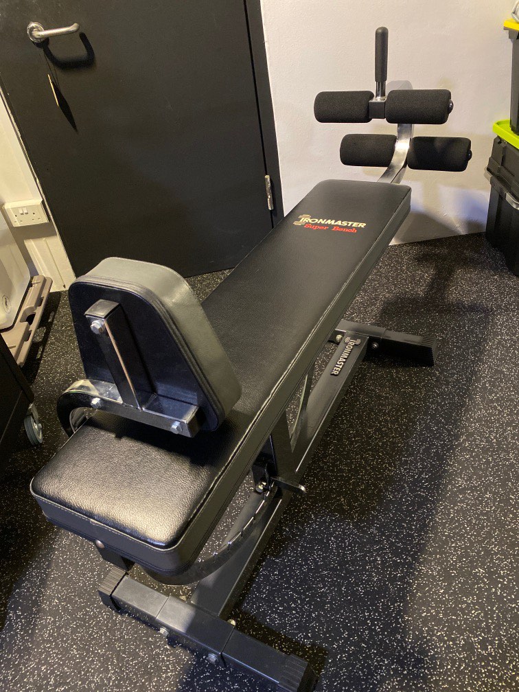 IRONMASTER Super Bench (+ Sit-up Attachment), Sports Equipment ...