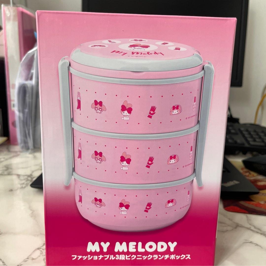 Japan Sanrio My Melody Friend Sweet Pink Fairy Lunch Box Picnic Three ...