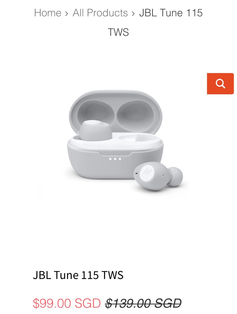 JBL Tune 115 TWS Audio Earphones On Carousell