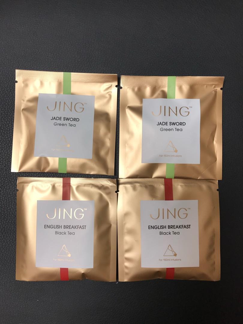 JING Tea Bag Jade Sword Green Tea / English Breakfast Black Tea, 嘢食 & 嘢 ...