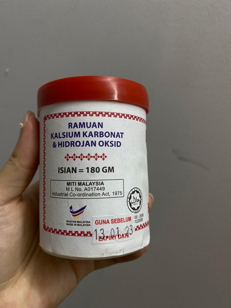 Kapur Sireh Thurga Edible Calcium Carbonate, Food & Drinks, Spice ...