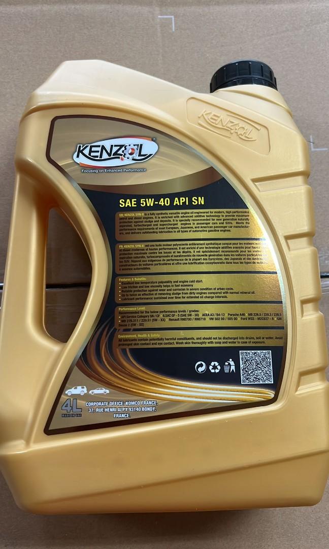Kenzol Fully Synthetic Engine Oil 4litres, Car Accessories, Car ...