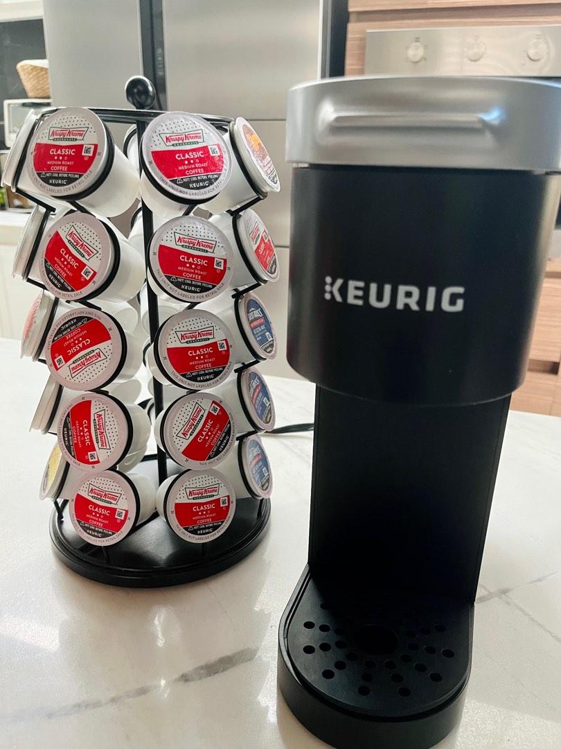 Keurig K-Mini Coffee Maker + Pod rack + Free pods (30), Furniture ...