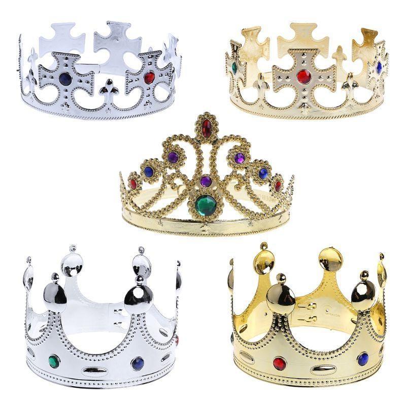 King toy crown queen crown princess tiara adult children adjustable ...