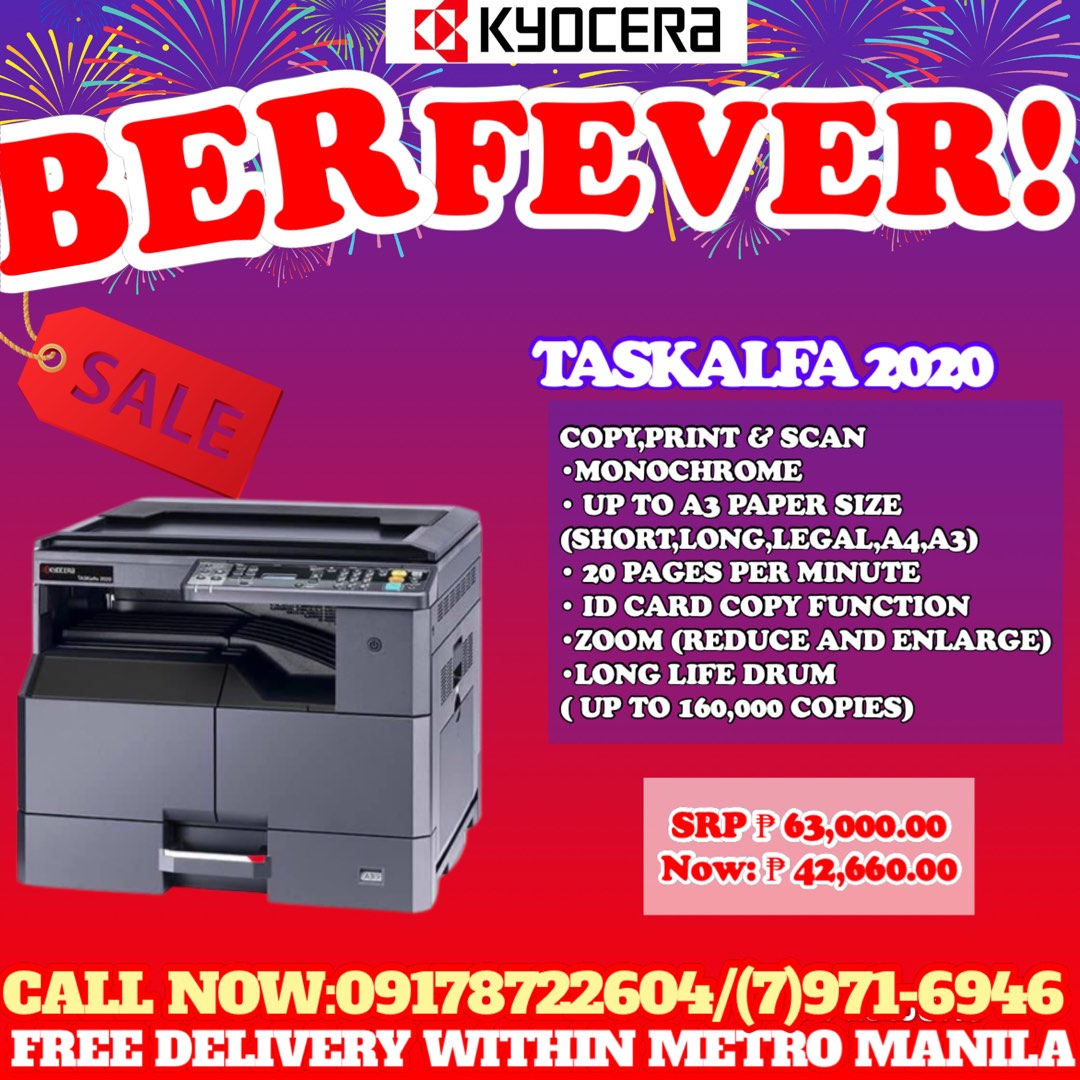 KYOCERA TASKALFA 2020, Computers & Tech, Printers, Scanners & Copiers ...