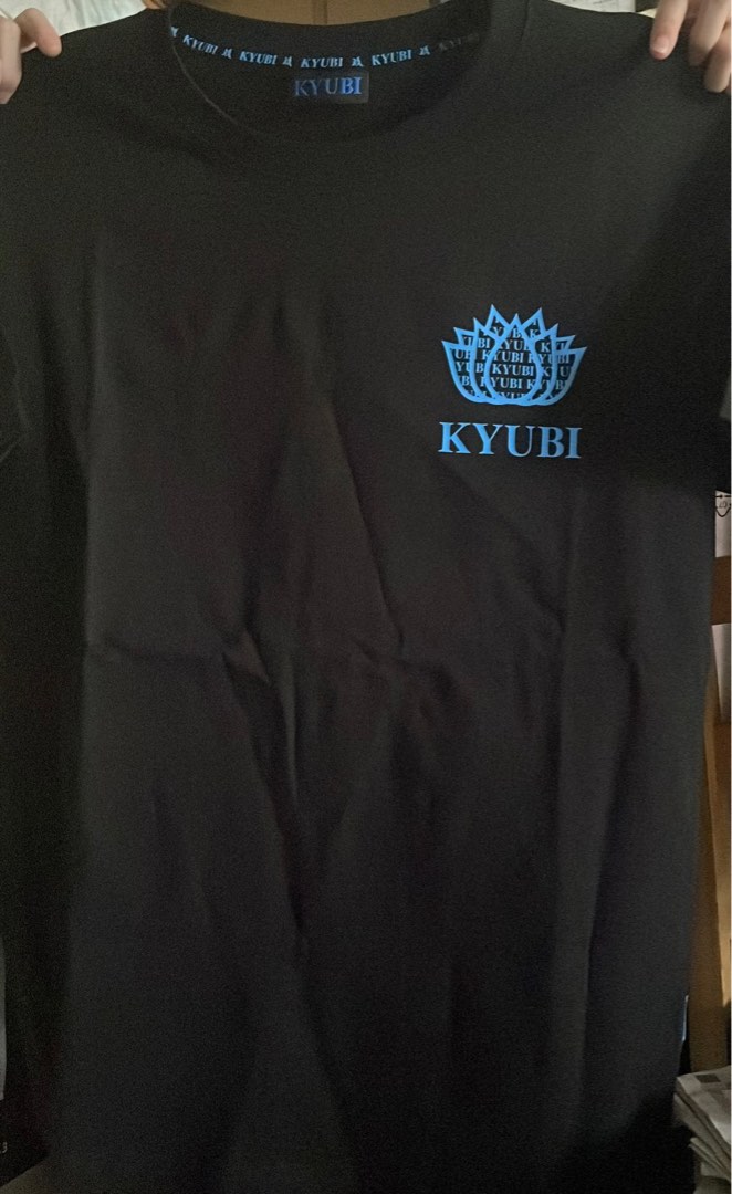 KYUBI Classic Logo Pixel Tee (Ocean Blue), 女裝, 上衣, T-shirt - Carousell