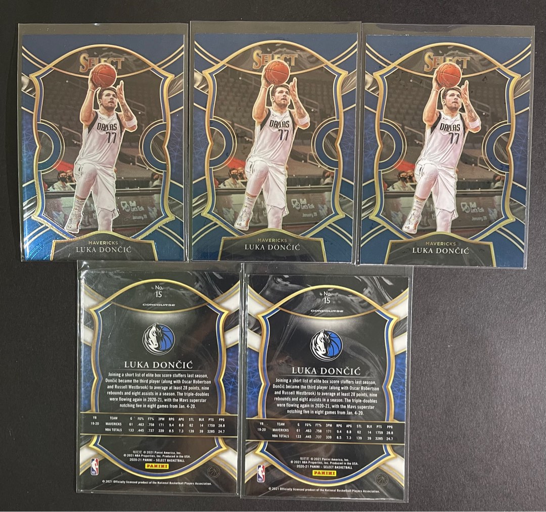 Luka Doncic 2021 Select Concourse Blue Nba Card, Hobbies & Toys, Toys ...