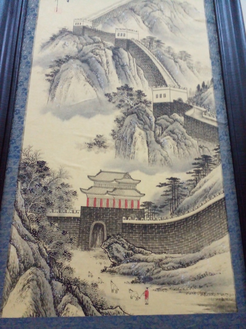 Lukisan Kuno China Kertas, Antik, Pajangan di Carousell