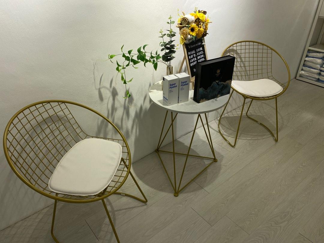 Mable table and chair, Furniture & Home Living, Furniture, Tables ...