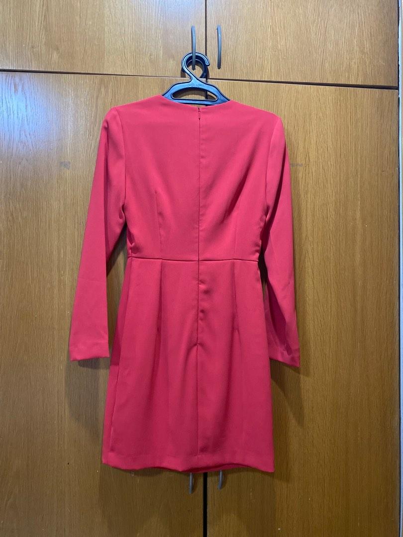 Mango Red Dress, Women's Fashion, Dresses & Sets, Dresses on Carousell