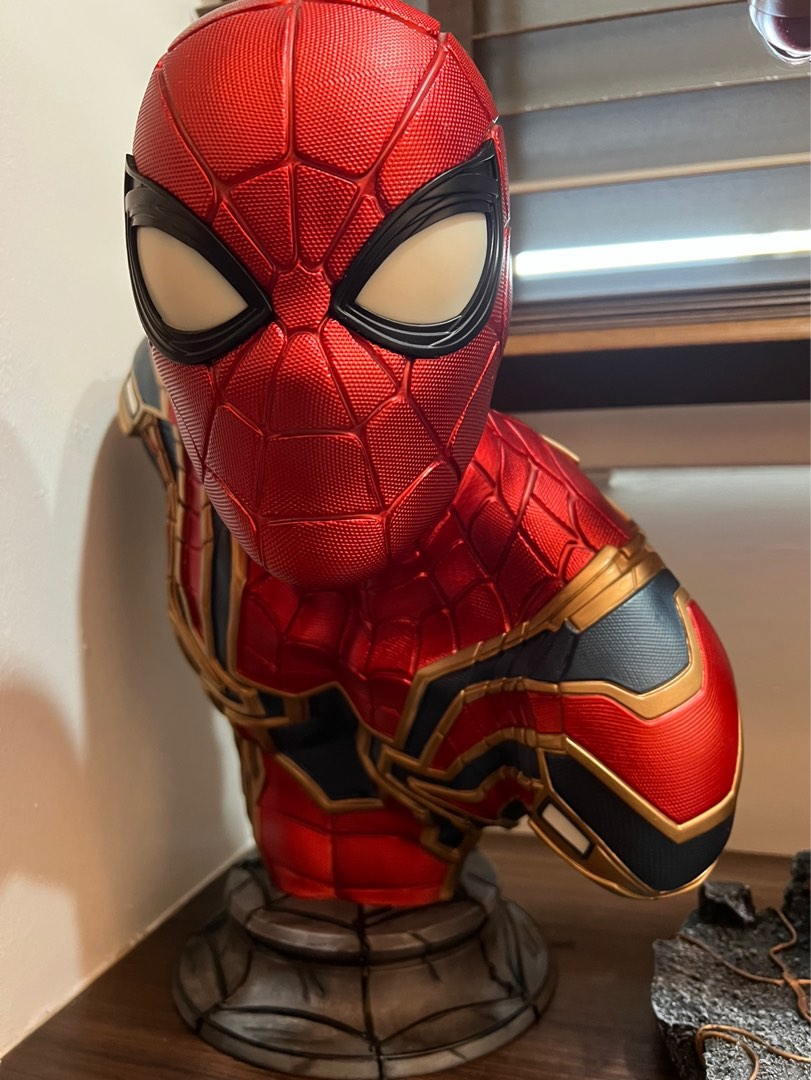Marvel Iron Spider Bust 1/2 Scale 37cm Height, Hobbies & Toys, Toys ...