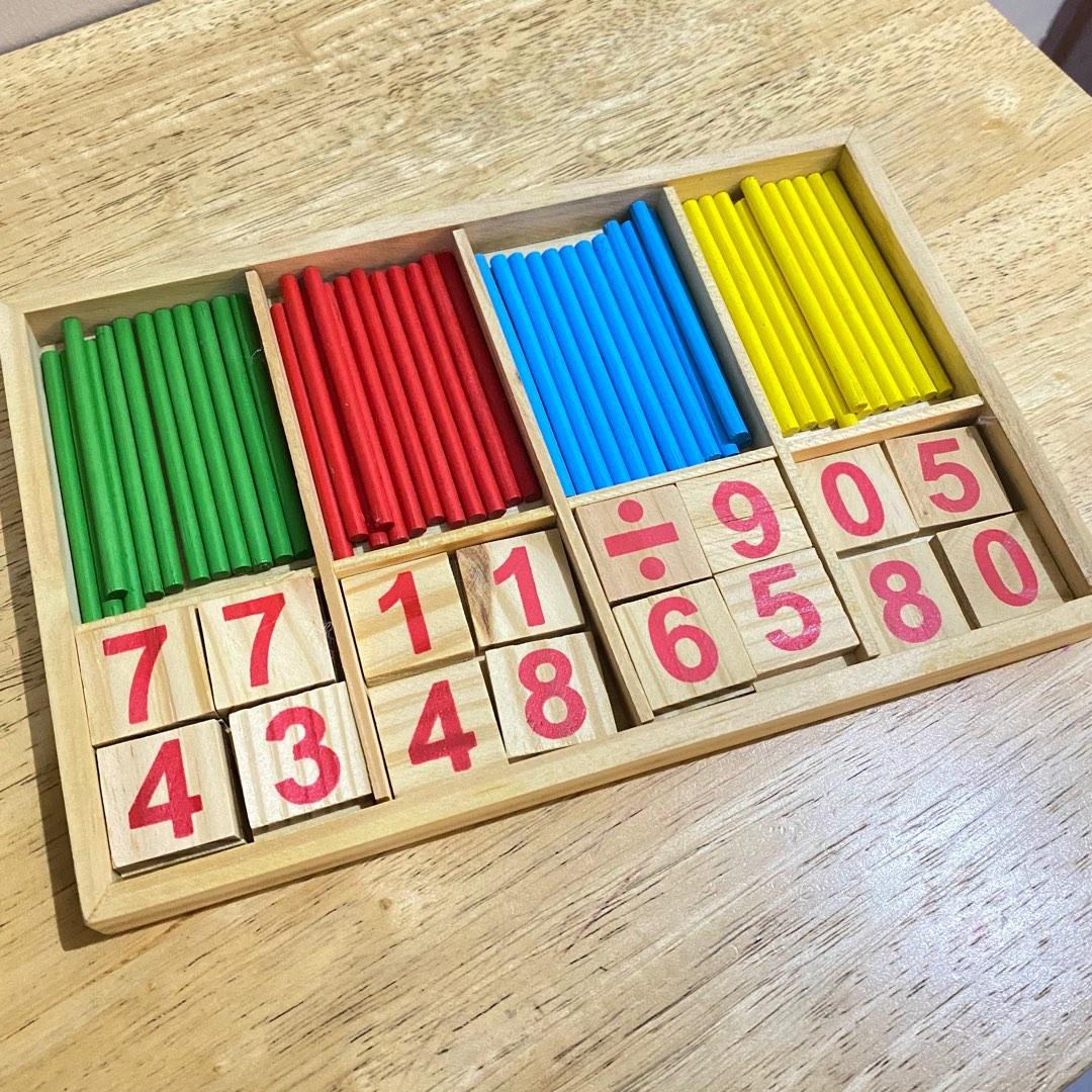 Math Wooden Counting Sticks, Hobbies & Toys, Stationary & Craft ...