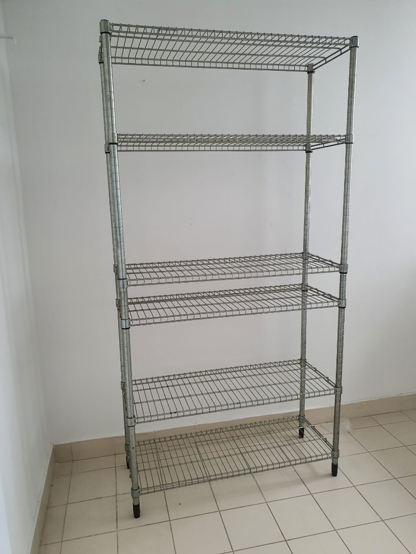 Metal Rack ikea, Furniture & Home Living, Furniture, Shelves, Cabinets ...