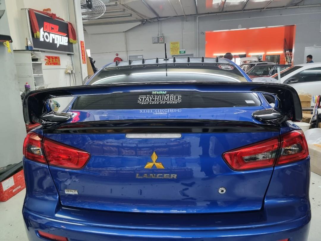 Mitsubishi Lancer EX EVO Spoiler Roof Vortex Front Lips Side fender ...