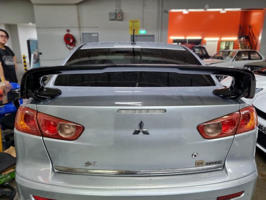 Mitsubishi Lancer EX EVO Spoiler Roof Vortex Front Lips Side fender ...
