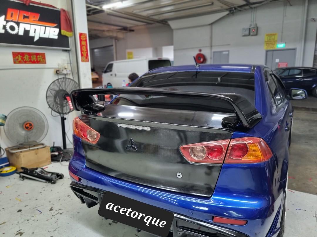 Mitsubishi Lancer EX EVO Spoiler Roof Vortex Front Lips Side fender ...