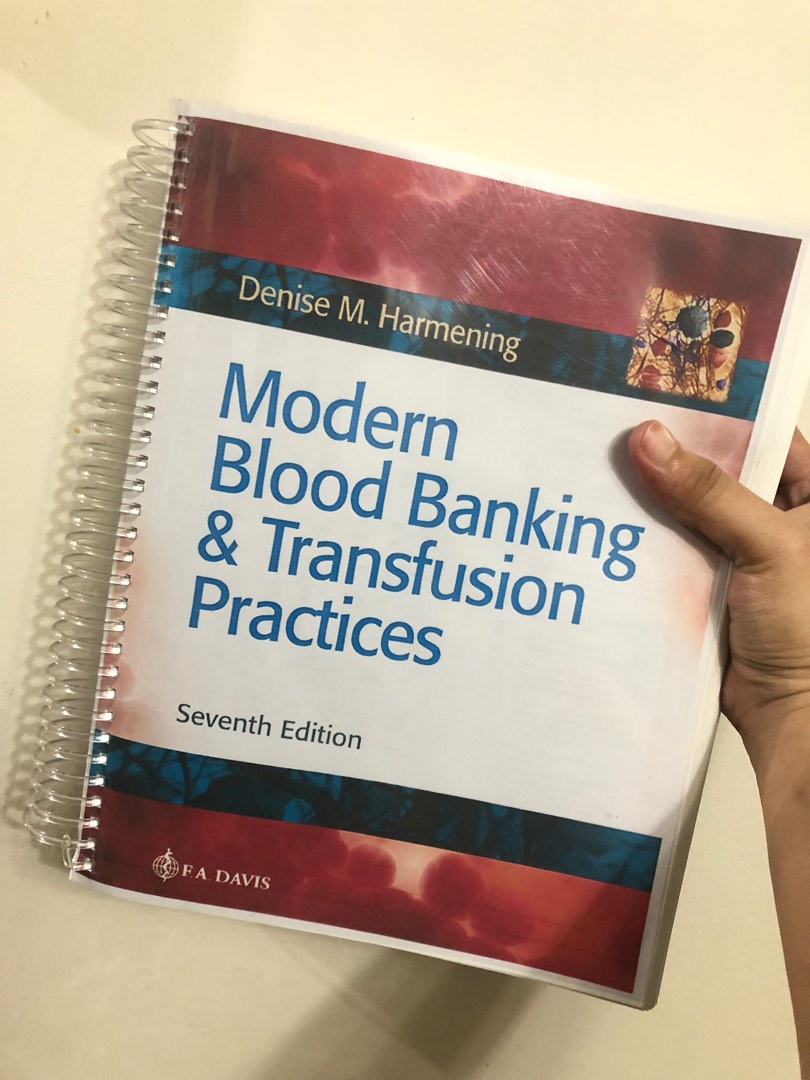 MODERN BLOOD BANKING AND TRANSFUSION PRACTICES 7E, Hobbies & Toys ...