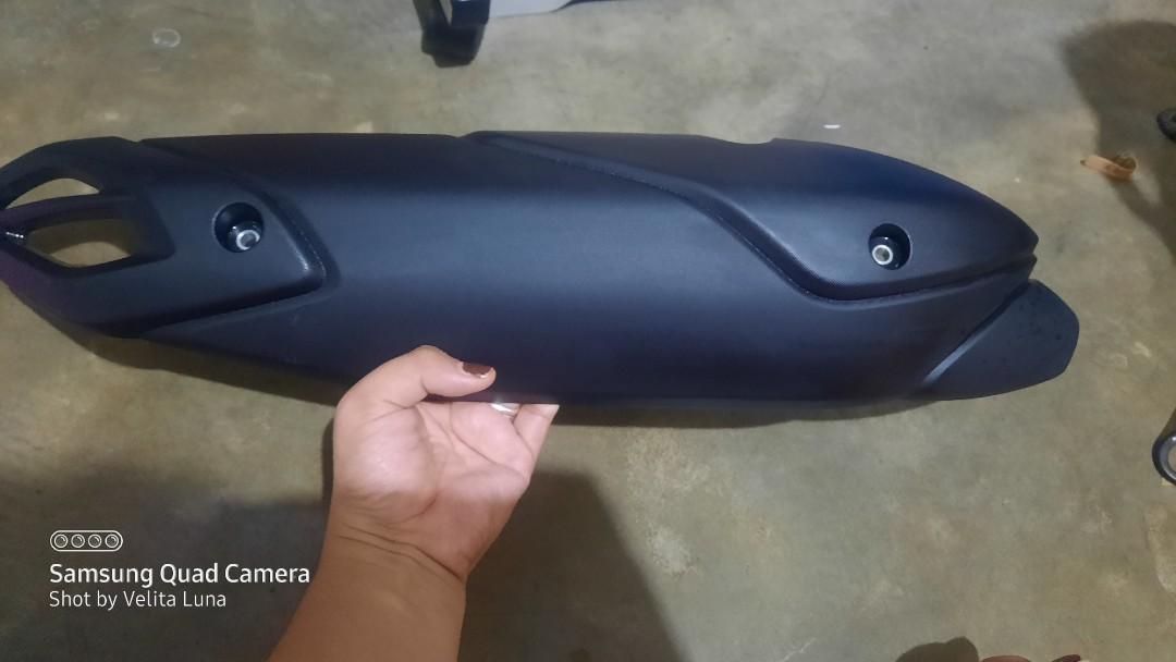 Muffler 1 heatguard nmax/ aerox v2, Motorbikes, Motorbike Parts ...