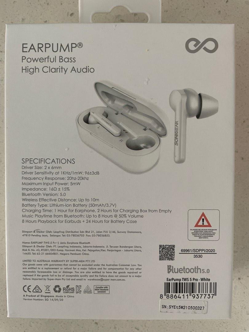 NEW RMA SET SonicGear Earpump TWS5 PRO, Audio, Earphones on Carousell