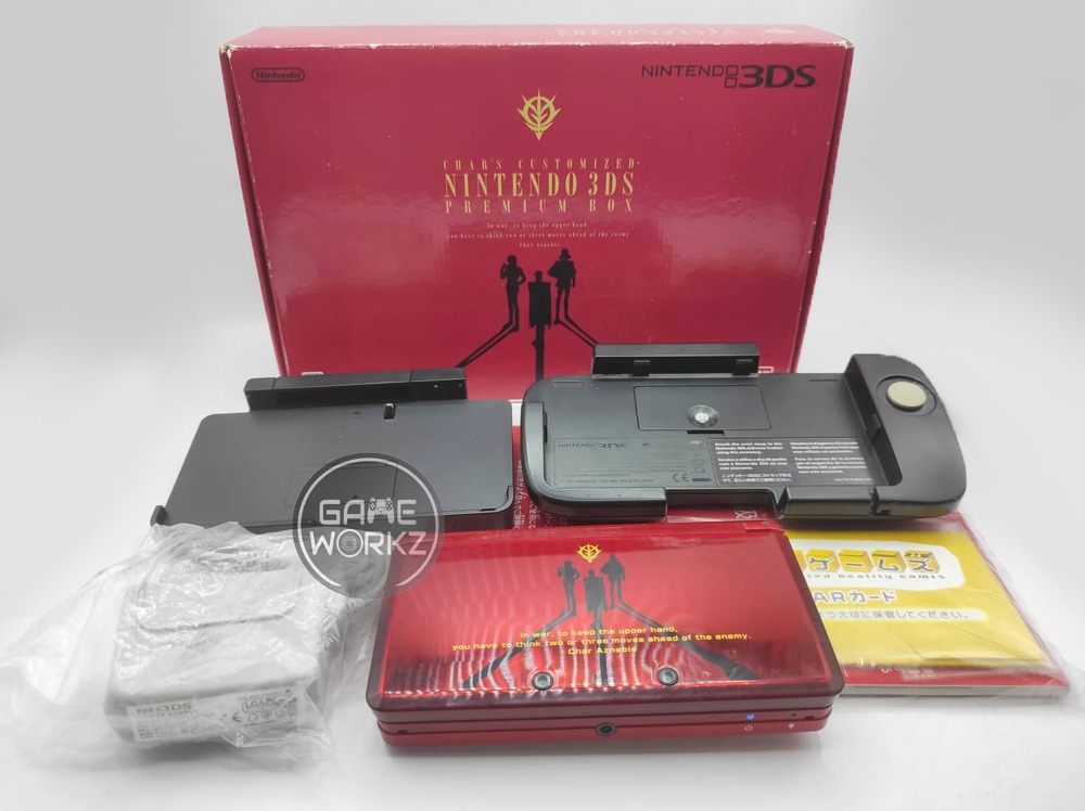 Nintendo 3DS Gundam Char Customized Limited Edition, Video Gaming, Video Game Consoles, Nintendo ...