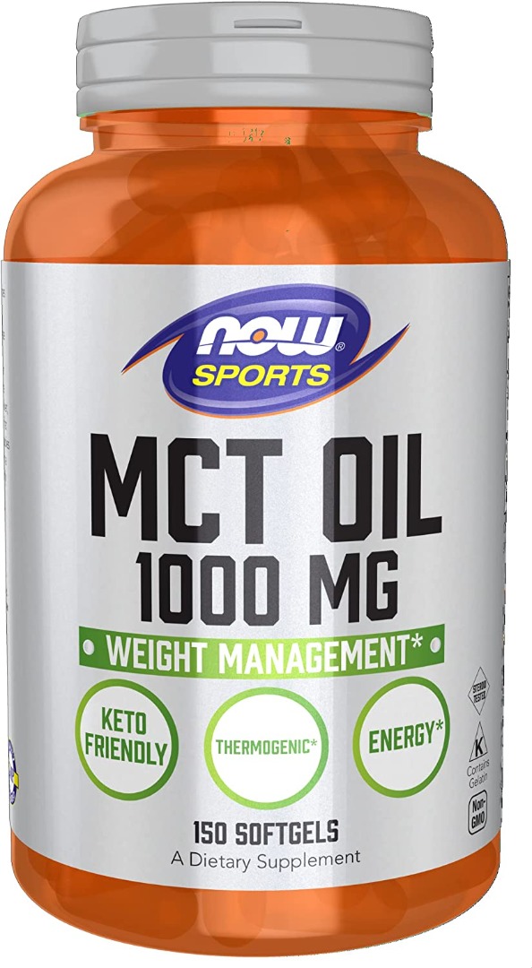 NOW Foods, Sports, MCT Oil, 1,000 mg, 150 Softgels, Health & Nutrition ...