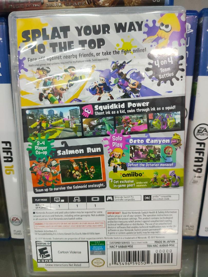 NS Splatoon 2, Video Gaming, Video Games, Nintendo on Carousell