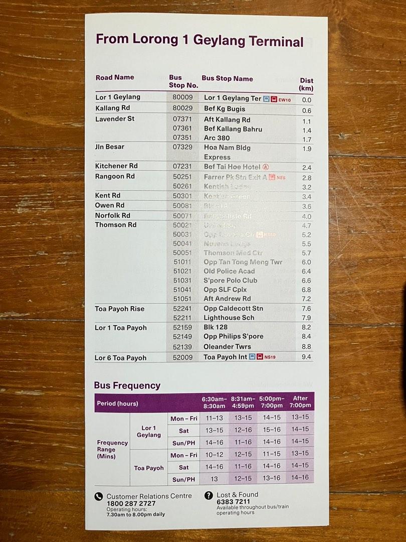 Old Bus Guide of SBS Transit Service 141, Hobbies & Toys, Memorabilia ...