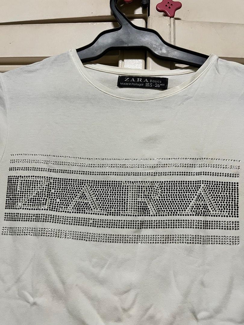 Old Zara Bedazzled Shirt, Women's Fashion, Tops, Shirts on Carousell