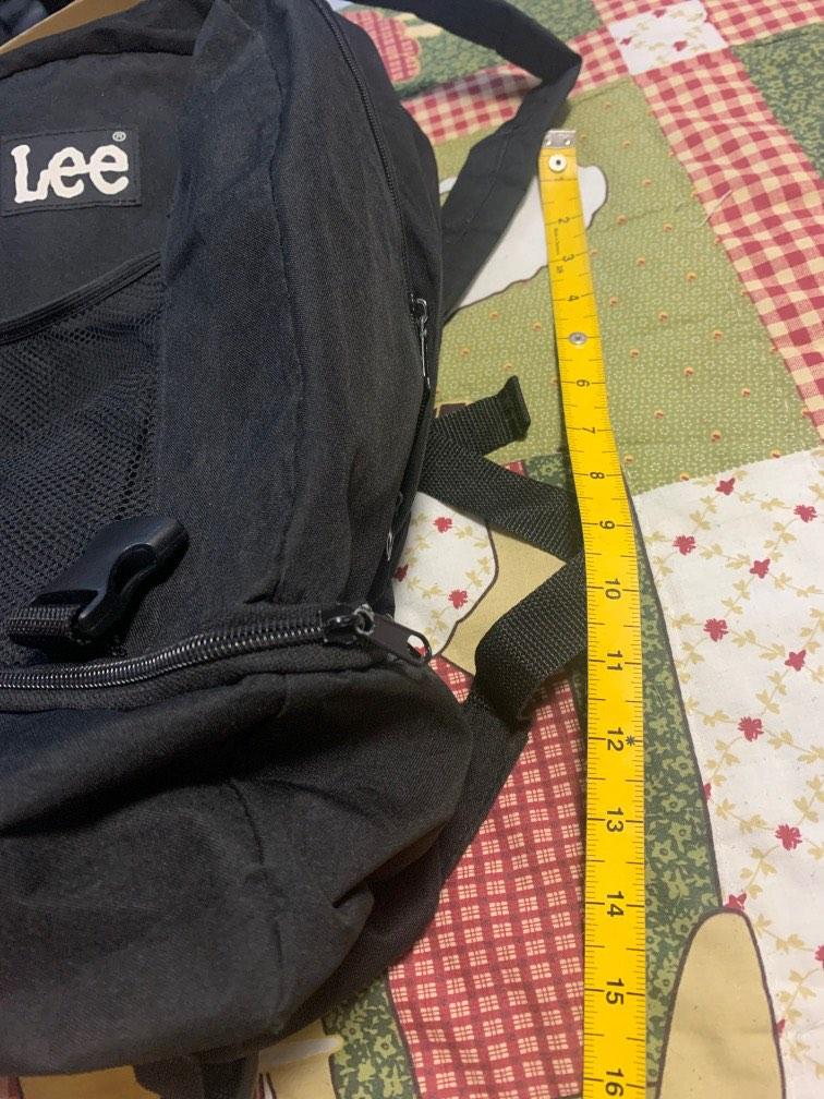 Original Lee black packpack, Men's Fashion, Bags, Backpacks on Carousell
