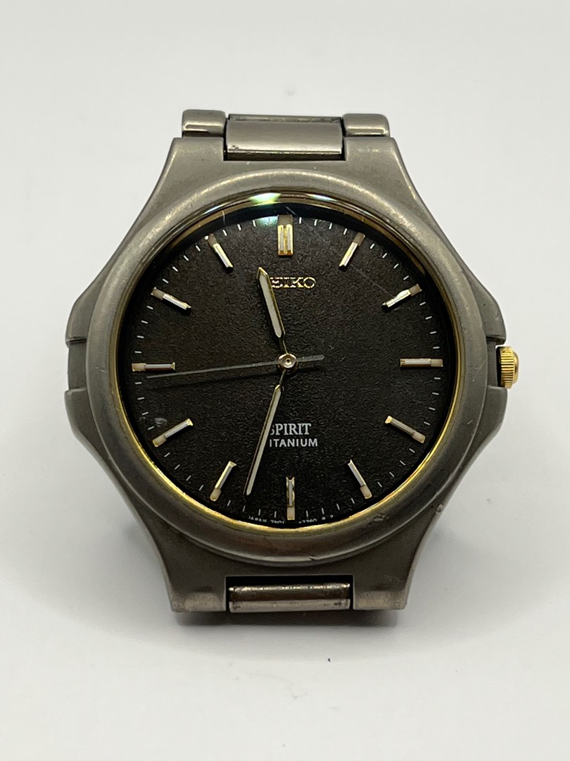 Original Seiko Spirit Titanium Quartz Watch, Men's Fashion, Watches ...
