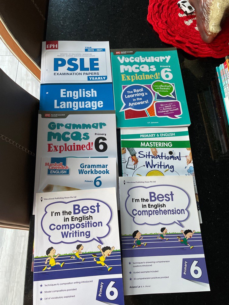 P6 English assessment and guide books, Hobbies & Toys, Books ...