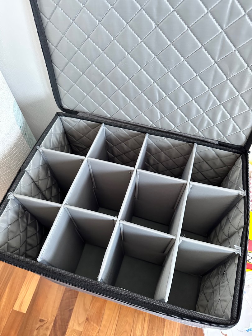 Padded storage boxes for wine glasses, Furniture & Home Living, Home ...
