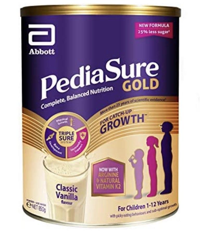 PediaSure Gold Classic Vanilla (850g) + 2 free bottles of Ready-to ...