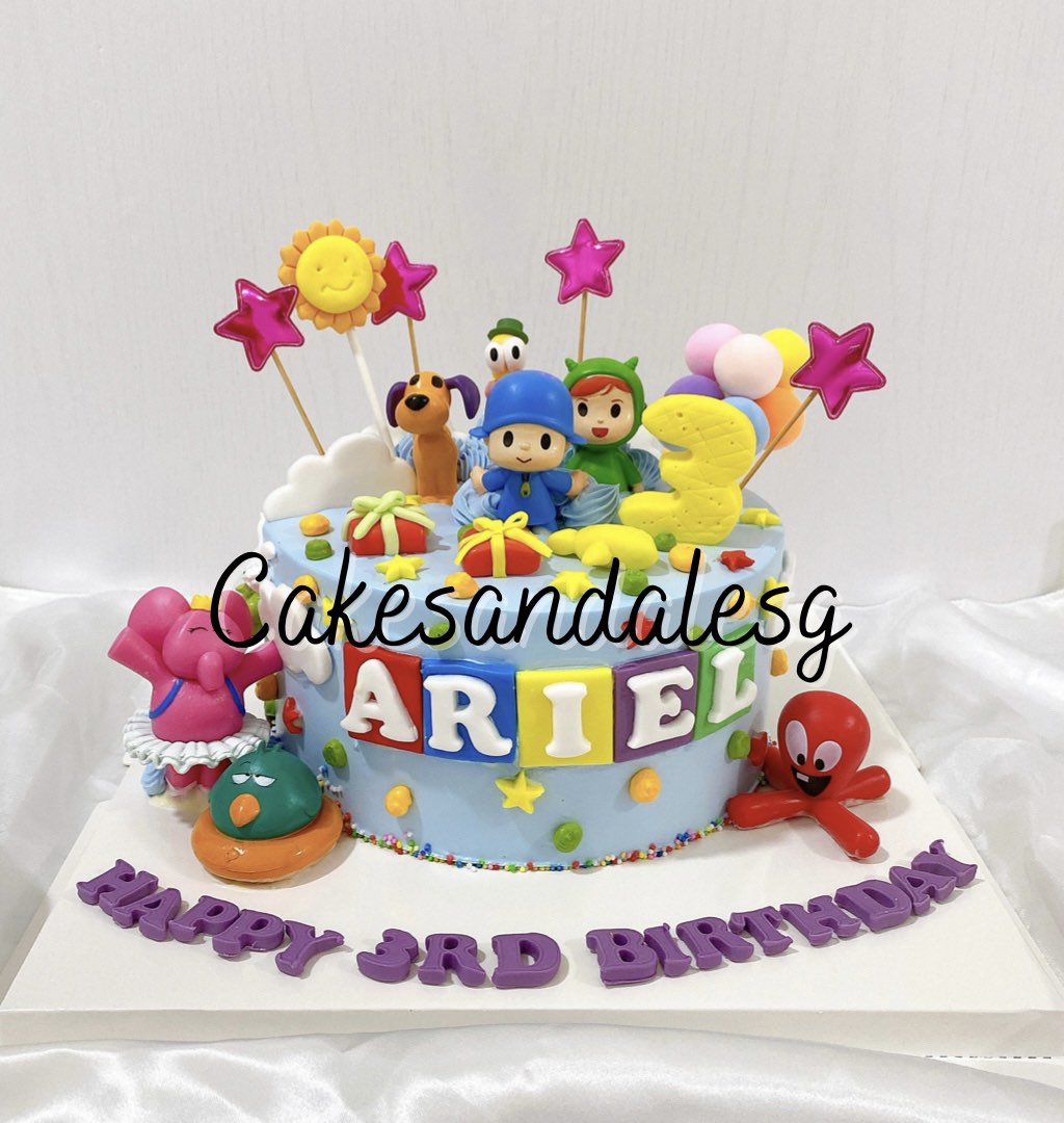Pocoyo and Friends Cake, Food & Drinks, Homemade Bakes on Carousell