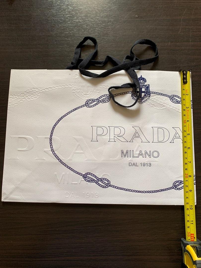 Prada paperbag (authentic), Luxury, Accessories on Carousell