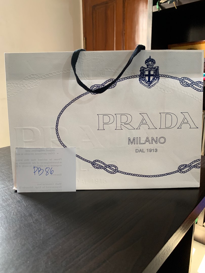 Prada paperbag (authentic), Luxury, Accessories on Carousell