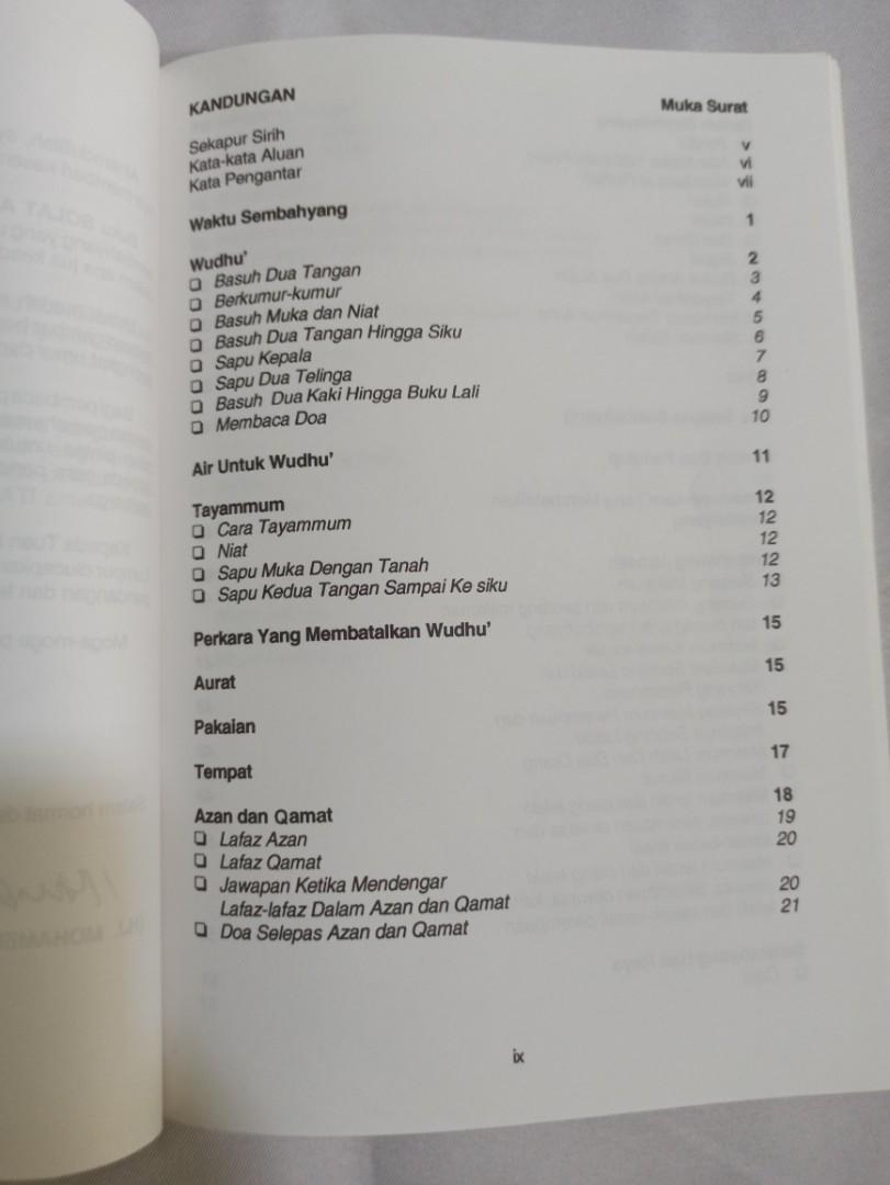 Prayer Book In Malay, Hobbies & Toys, Books & Magazines, Religion Books ...