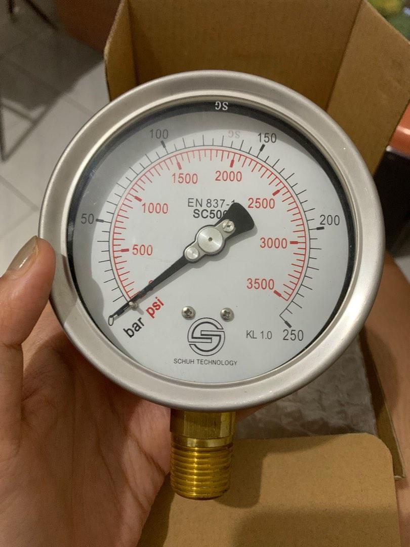 Pressure Gauge 250bar, Perabotan Rumah di Carousell